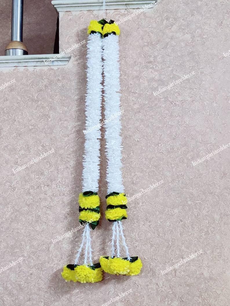 10 Strings Lot Beautiful Artificial Jasmine Flower Garlands With ...