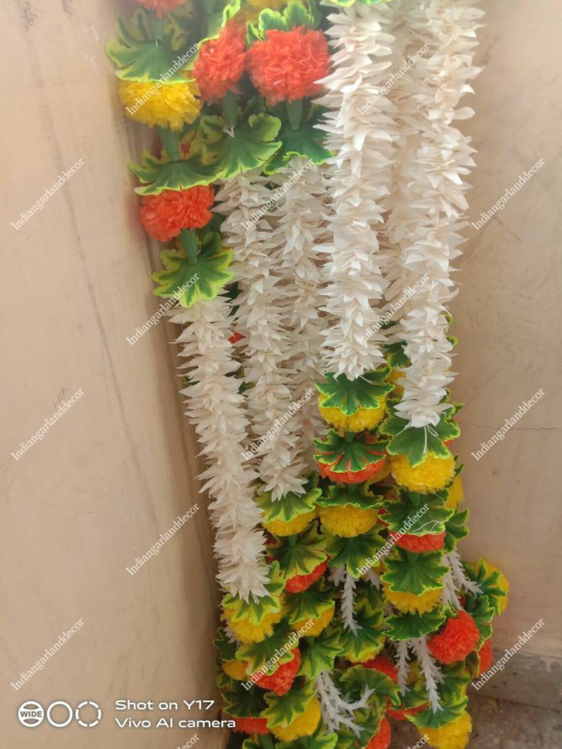 5 Piece Lot Jasmine Strings of Indian Flower Garland Indian Decoration ...