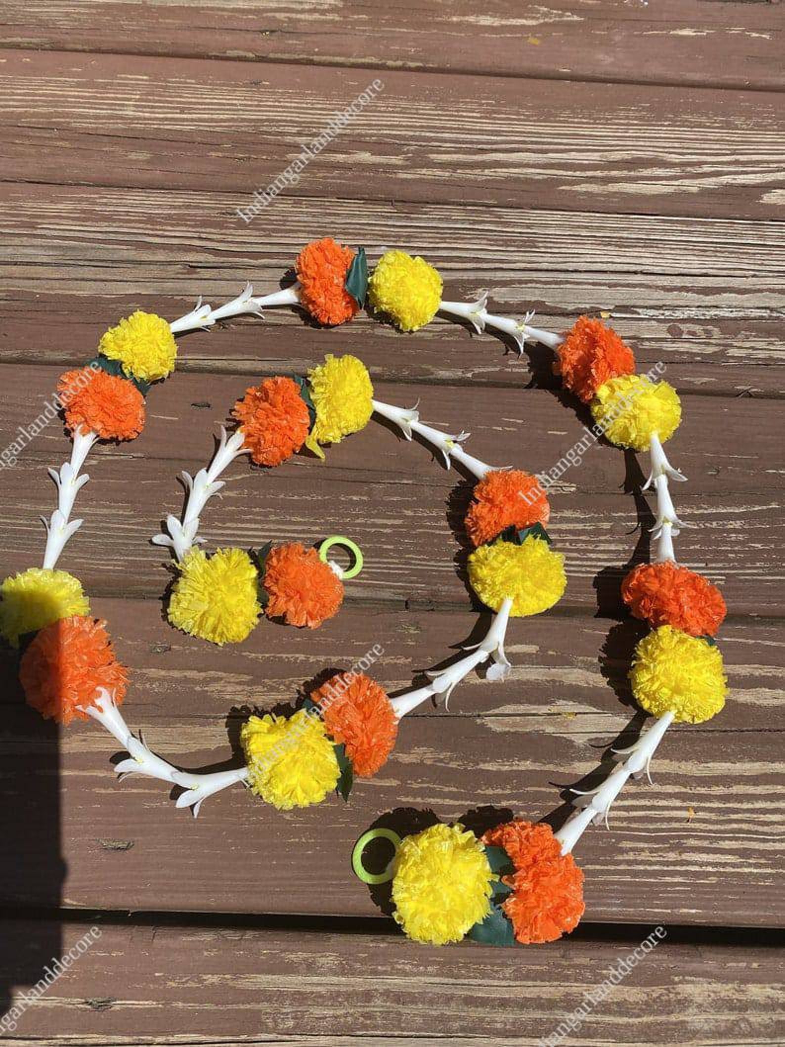 Beautiful Lily Marigold Flower String Artificial Flowers Indian ...