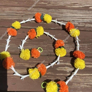 Beautiful Lily Marigold Flower String Artificial Flowers Indian ...