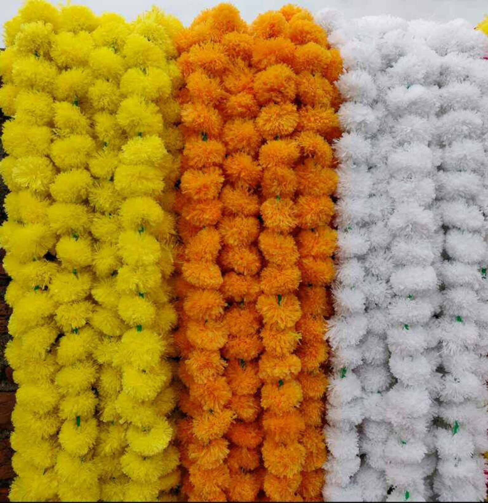 Express Shipping 20 Strings of Indian Flower Garland Indian Decoration ...