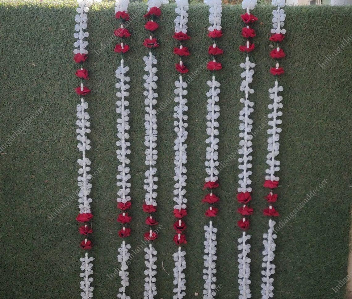 White Beautiful Mogra Strings of Indian Flower Garland Indian - Etsy