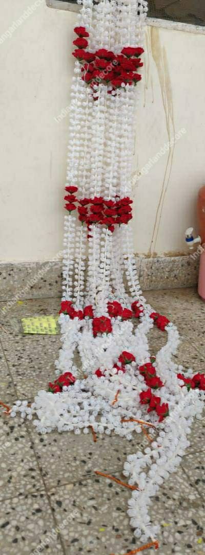 White Beautiful Mogra Strings of Indian Flower Garland Indian | Etsy