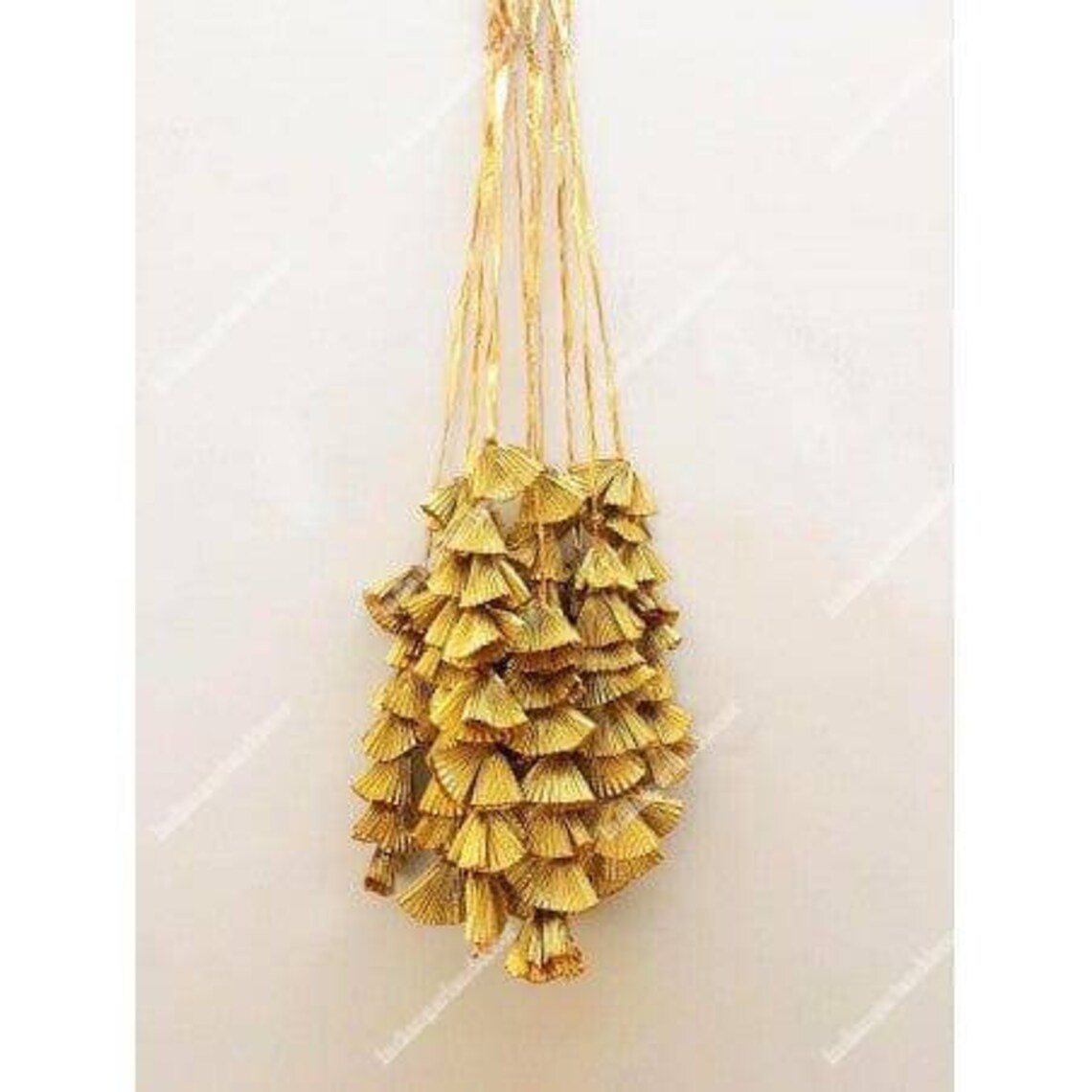 50 Bunches of Gota Flower Tassels With Gota Lace Indian - Etsy