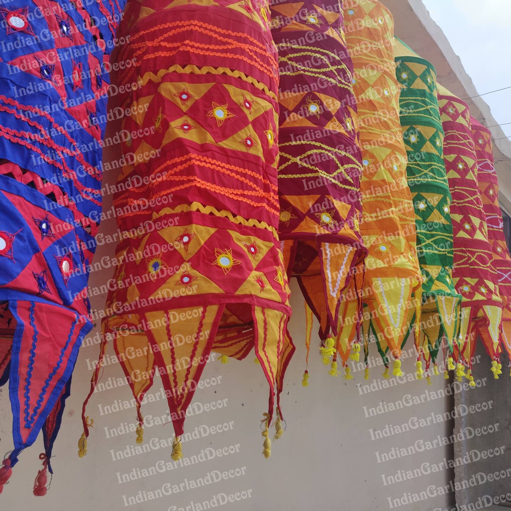 5 Pcs of Lampshades Fabric Lamps Chandelier Hanging Jhoomer | Etsy