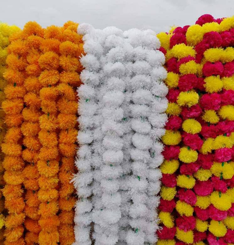 Express Shipping 20 Strings of Indian Flower Garland Indian | Etsy