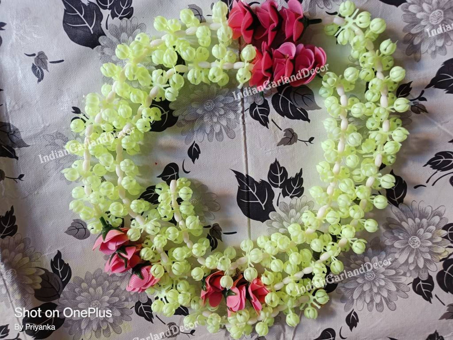 5 Strings Mogra and Rose Strings of Indian Flower Garland - Etsy