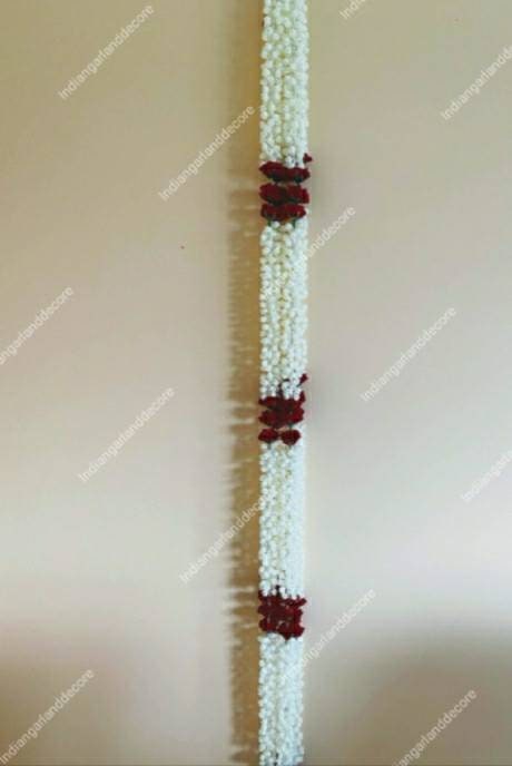 White Beautiful Mogra Strings of Indian Flower Garland Indian | Etsy