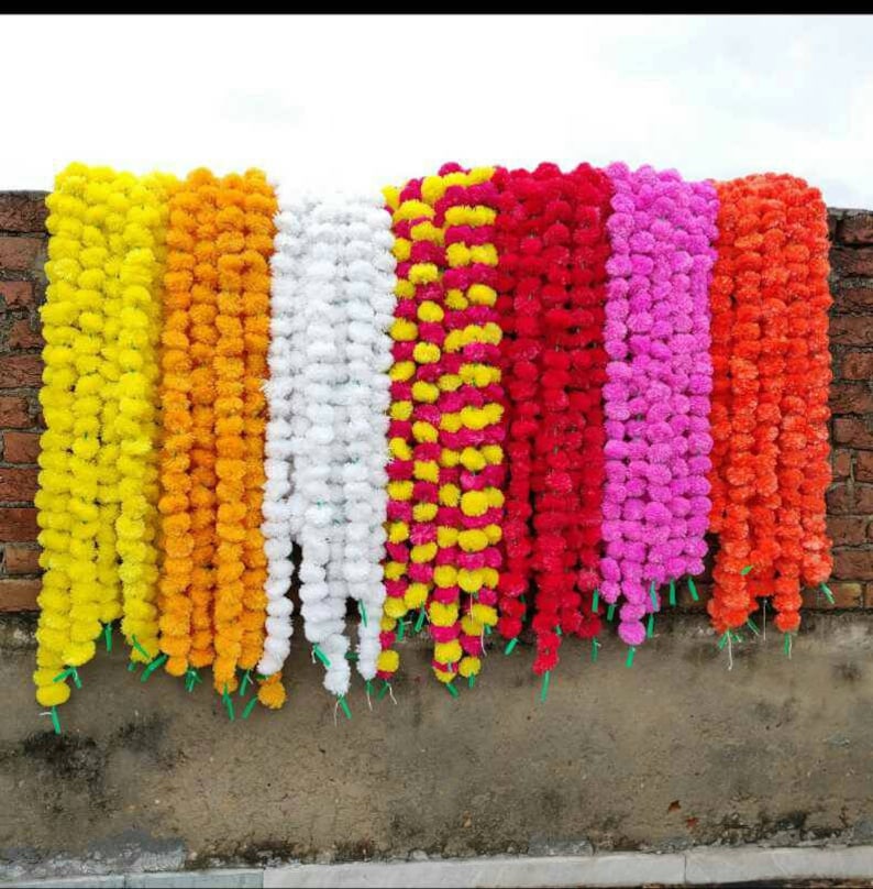 Express Shipping 20 Strings of Indian Flower Garland Indian - Etsy