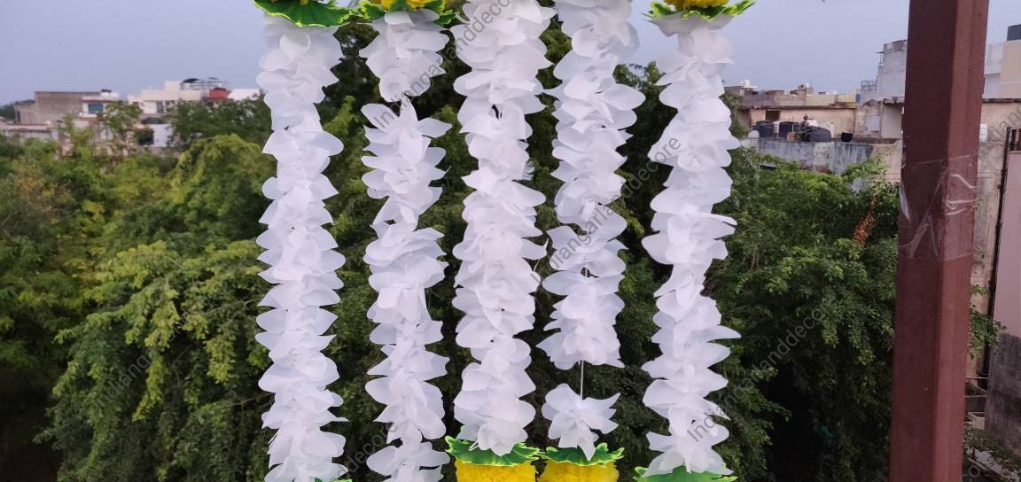 5 Piece Lot Jasmine Strings of Indian Flower Garland Indian - Etsy