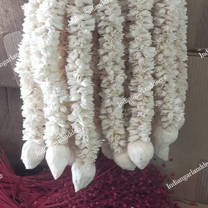 3 Feet Length Sola Wood String With Lotus of Indian Flower Garland ...