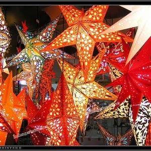 Express Shipping Lot of 50 Paper Star Lamps Decorative Hanging Lantern ...