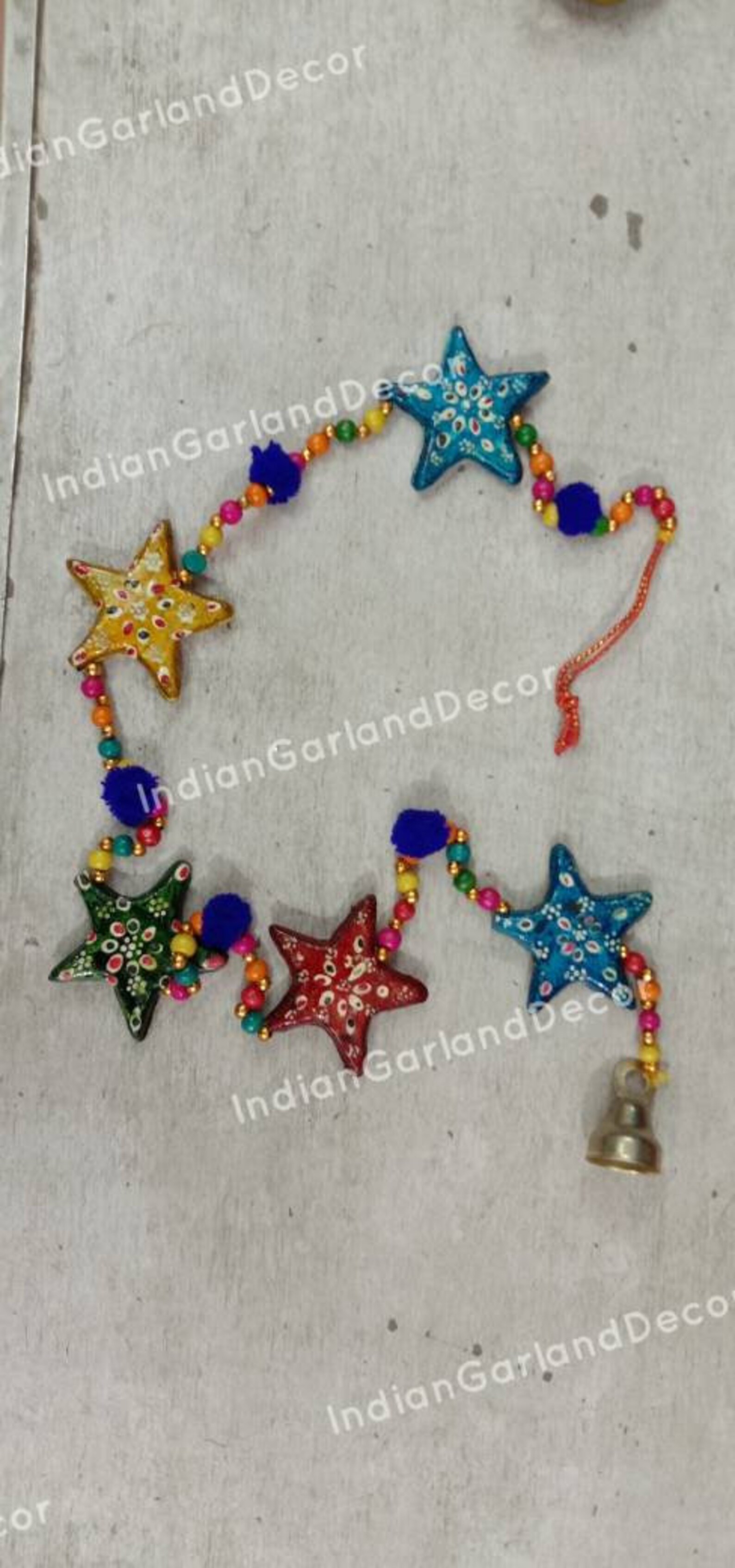 10 Strings Beautiful Star Strings Pom Pom Beads Backdrops - Etsy