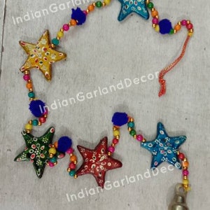 10 Strings Beautiful Star Strings Pom Pom Beads Backdrops Flower ...