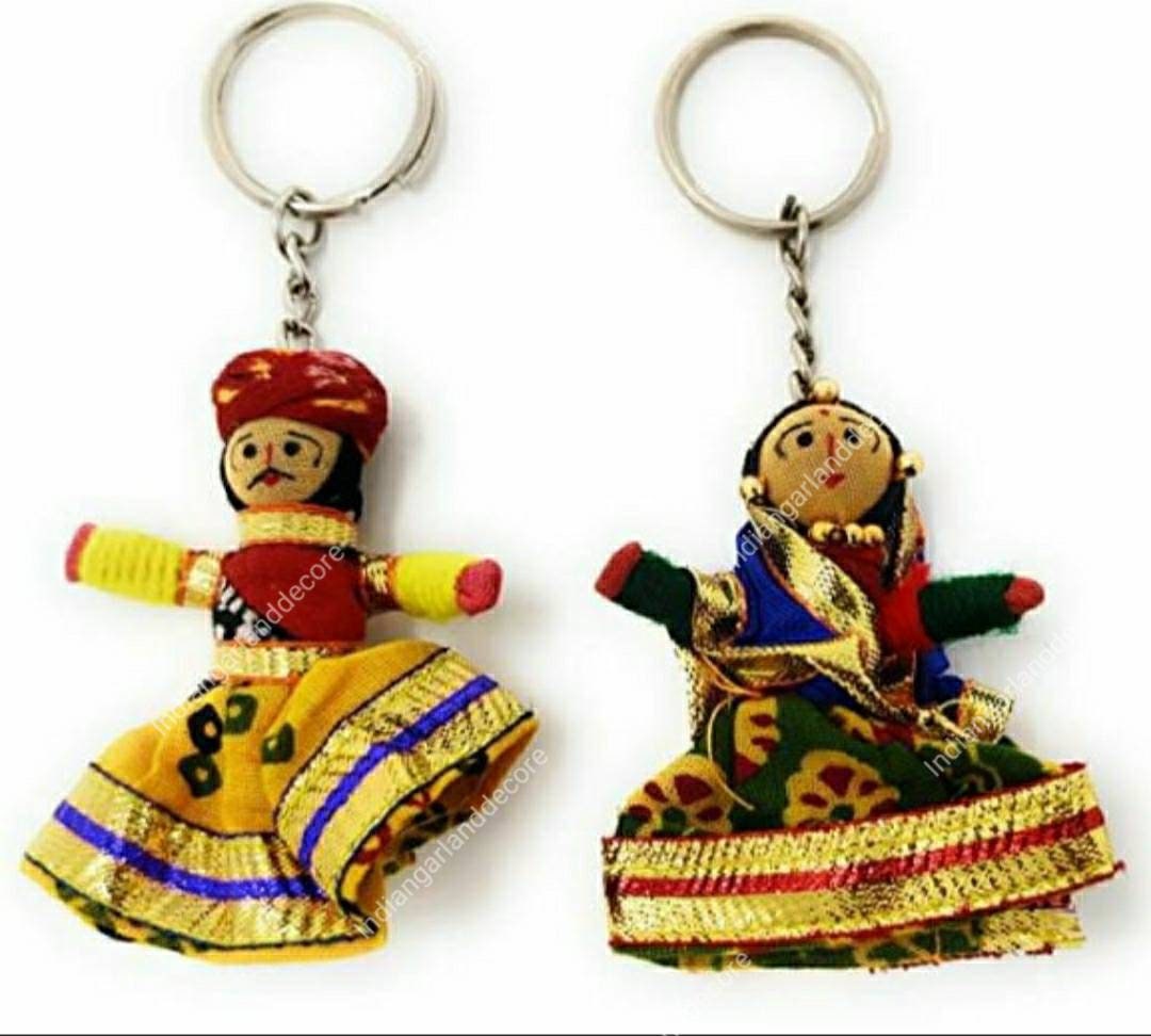 3 Pair of Rajasthani Puppet Couple Keychain Rajasthani Costume With ...