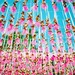 50 Bunches of Gota Flower Bunches With Colorful Fabric Tassels Indian ...