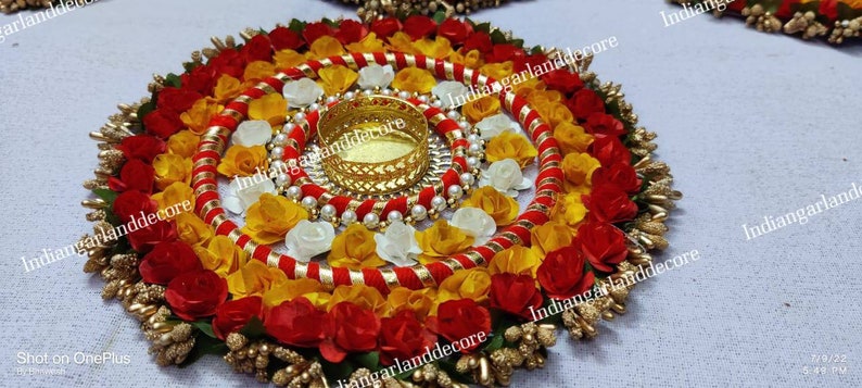 Beautiful Artificial Flower Rangoli Floral Handmade - Etsy