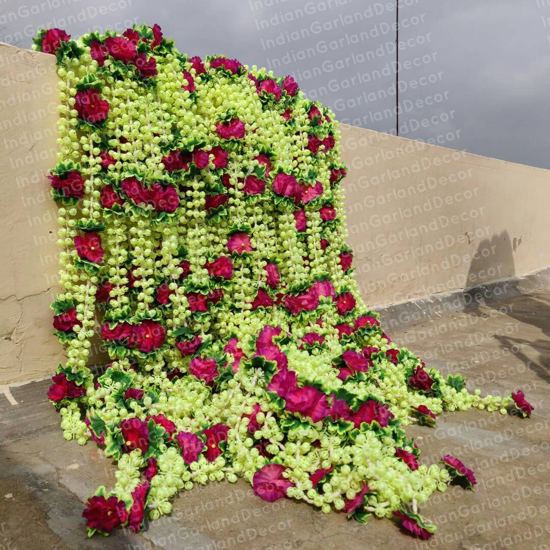 Express Shipping 20 Strings of Indian Flower Garland Indian Decoration ...