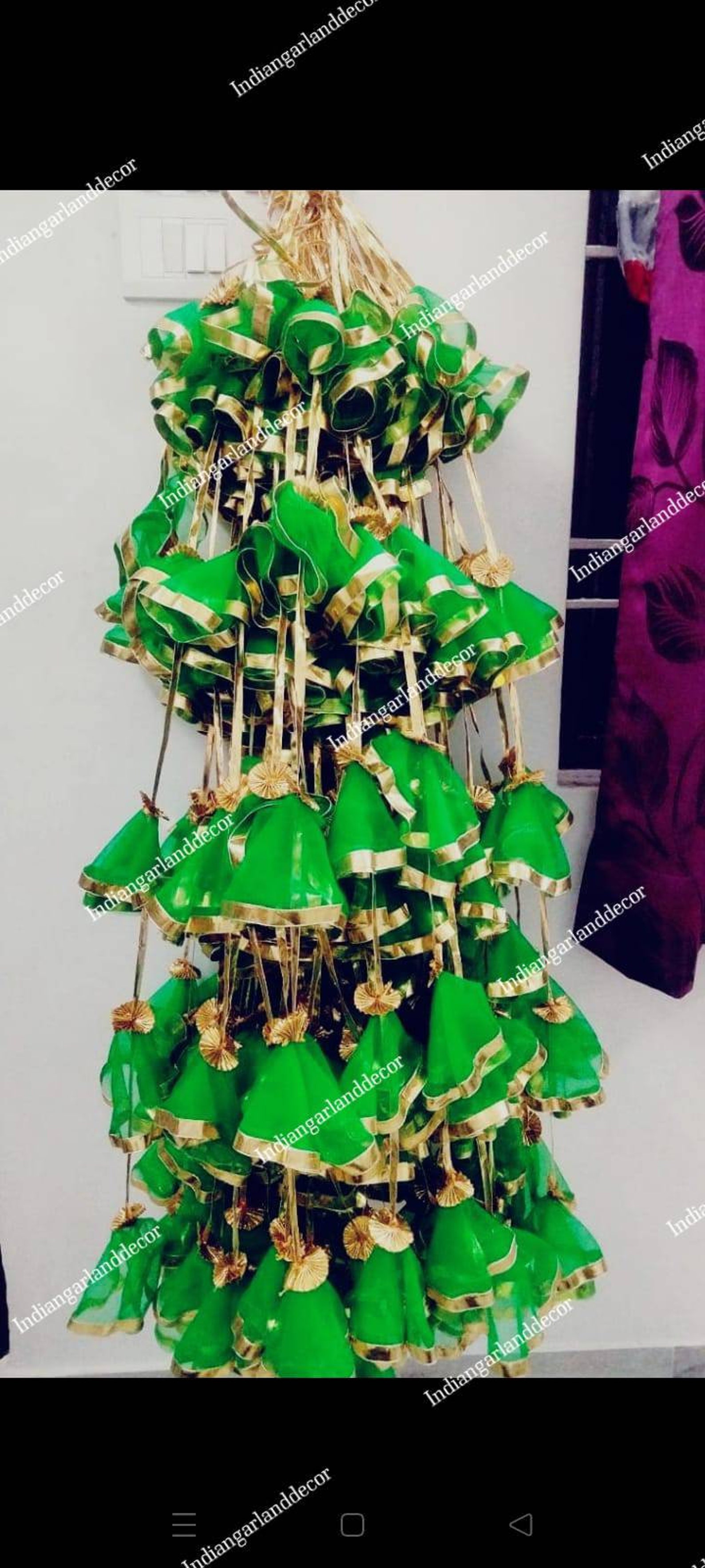 50 Strings of Net Fabric Colorful Tassel With Gota Lace Flower - Etsy