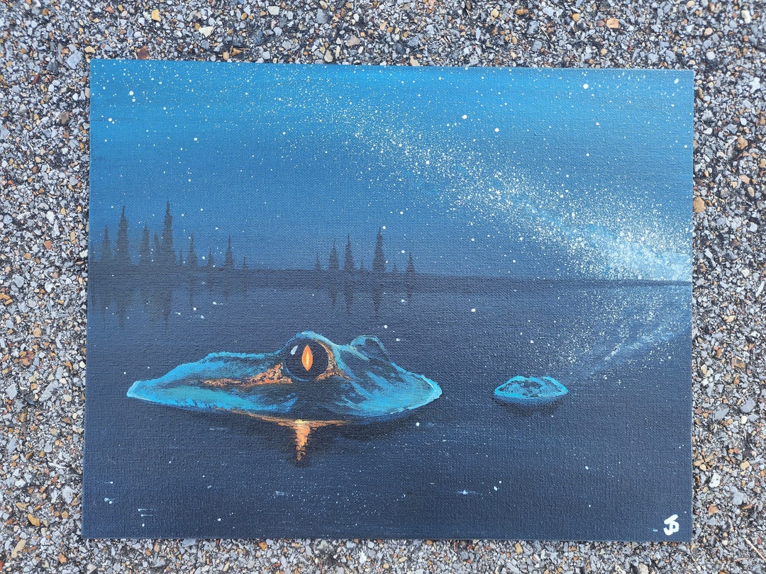 Night Vision - Original 14 X 11 Canvas Panel Painting - Etsy