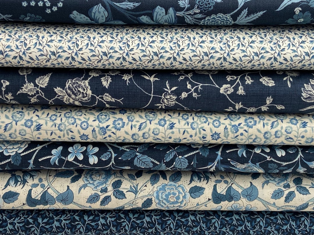 French General for Moda Sacre Bleu 100% Cotton Fabric by the 1/4 Metre ...