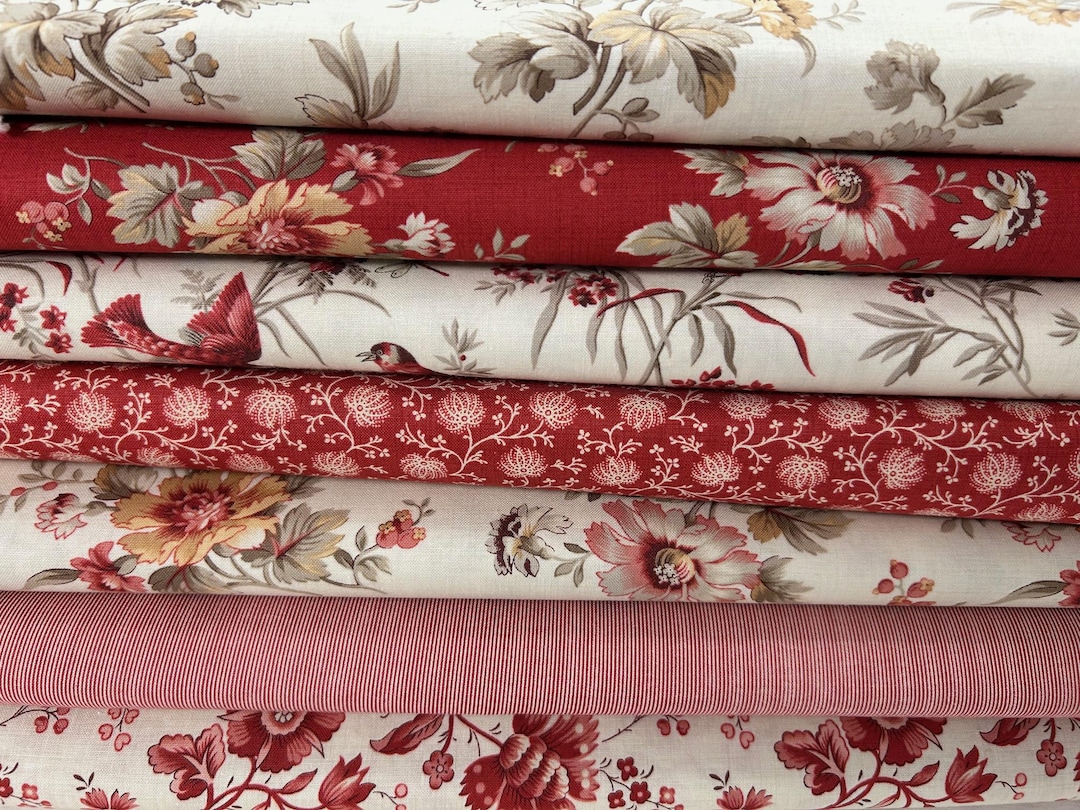 French General for Moda Joie De Vivre Cotton Fabric by the 1/4 Metre ...