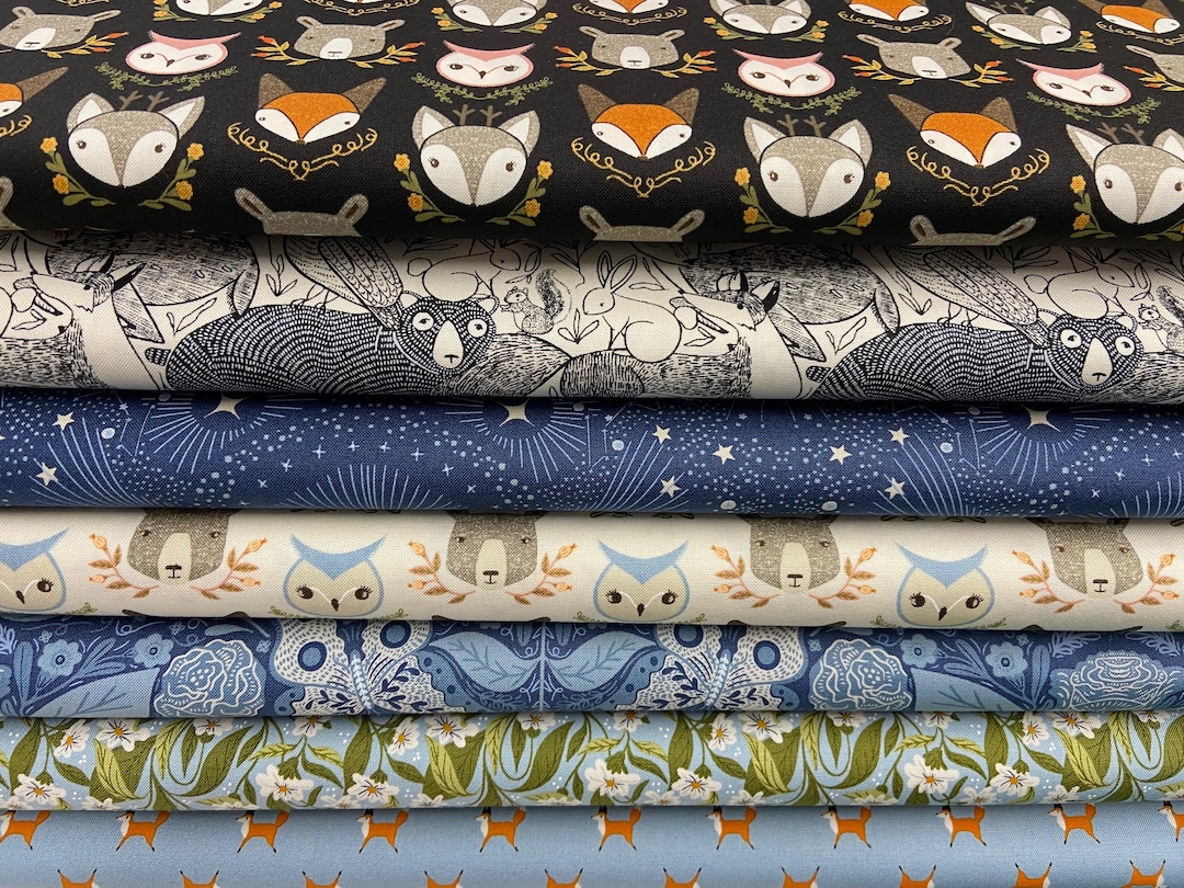 Gingiber for Moda Woodland Wonder 100% Cotton Fabric by the 1/4 Metre ...