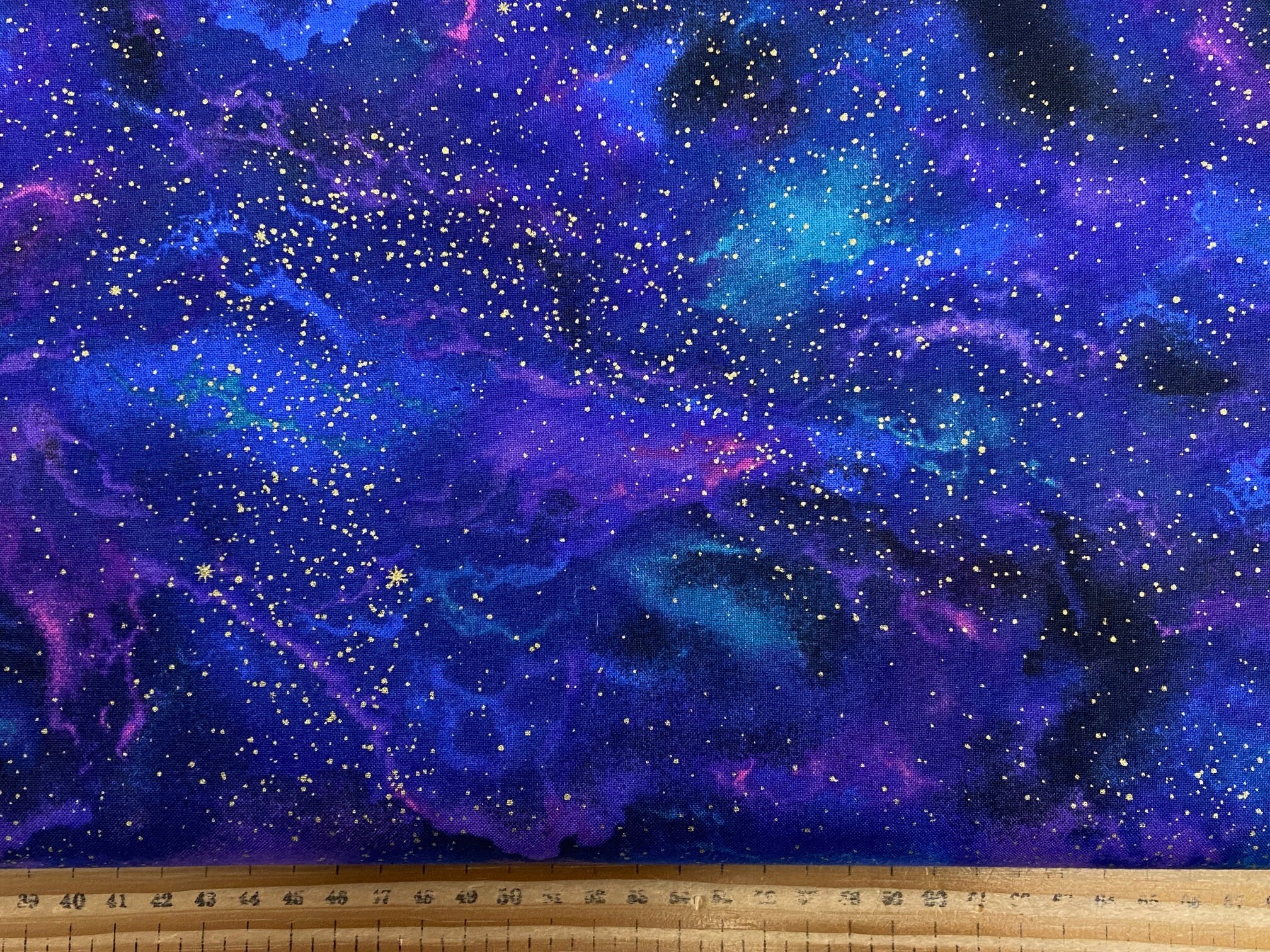 Timeless Treasures Cosmos Cotton Metallic Fabric by the 1/4 Metre or ...