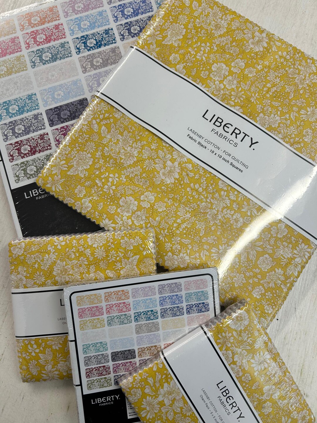 Liberty Emily Belle Pre-cut Packs Cotton Fabric Charm Pack or Layer ...
