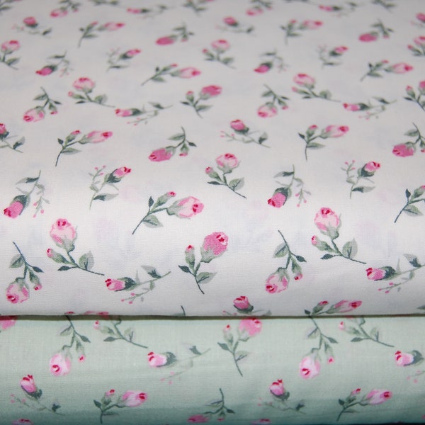 Vintage Rose Cotton Fabric - Etsy