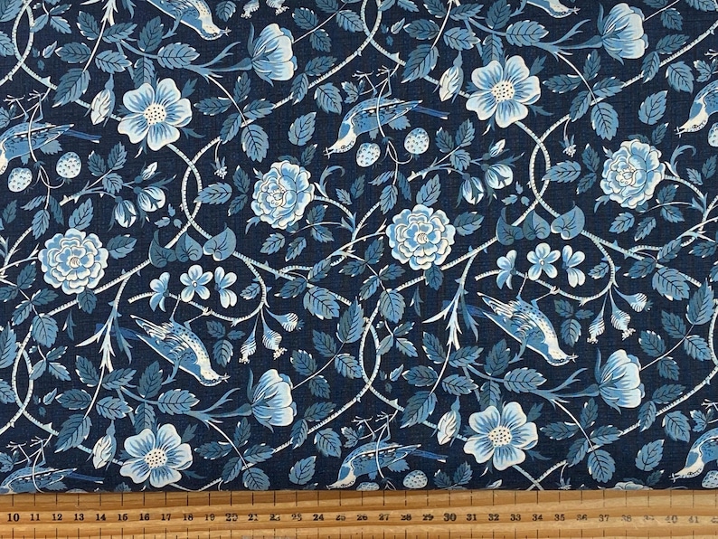 French General for Moda Sacre Bleu 100% Cotton Fabric by the 1/4 Metre ...