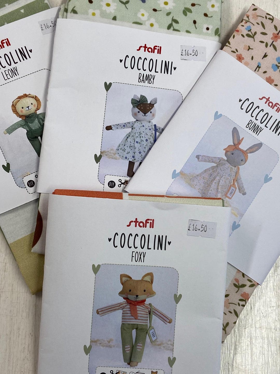 Stafil Coccolini or Bamboliamo Toy Kit by the Panel Doll Cushion Teddy ...