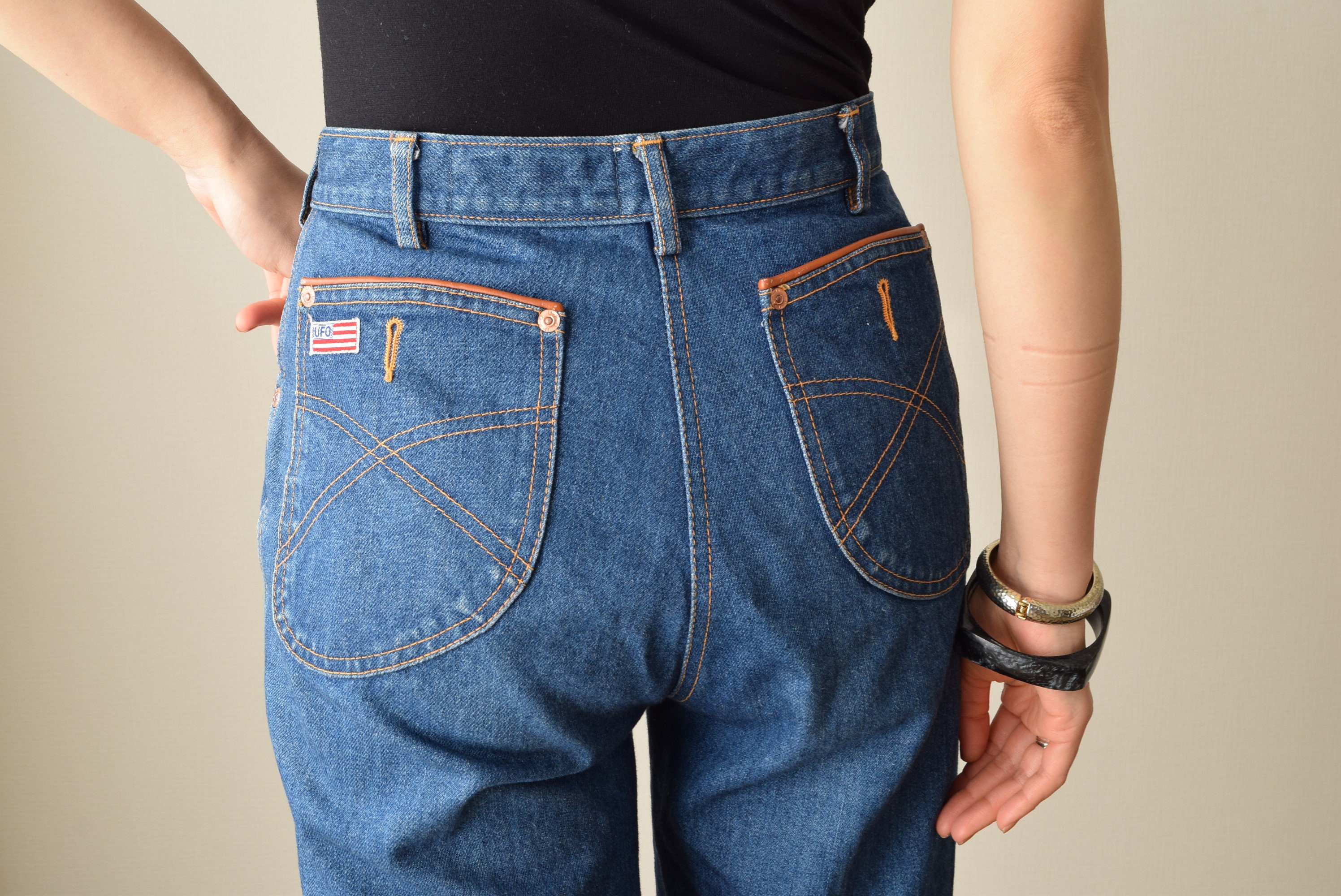 Rare UFO Jeans Unique Jeans 70s 80s Mom Jeans - Etsy