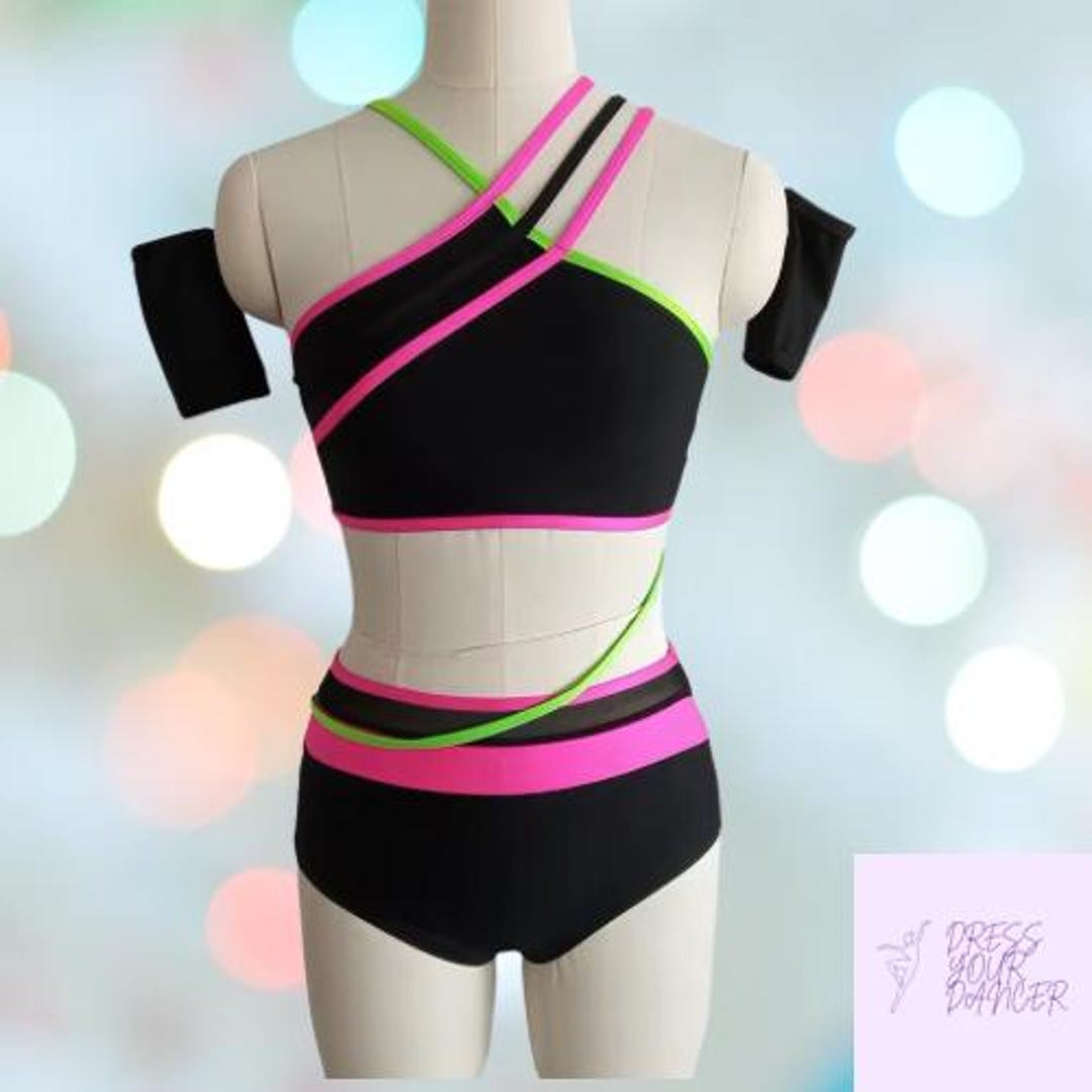 Custom Dance Costume Two Piece Jazz Girl Dance Costume Contemporary ...