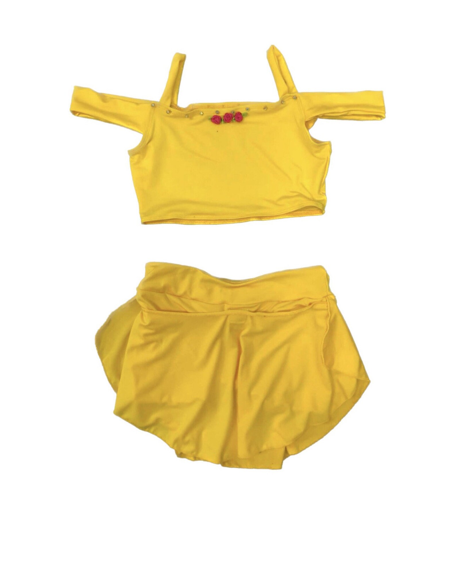 Princess Beauty Dance Costume Yellow Dance Costume Jazz Dance Costume ...