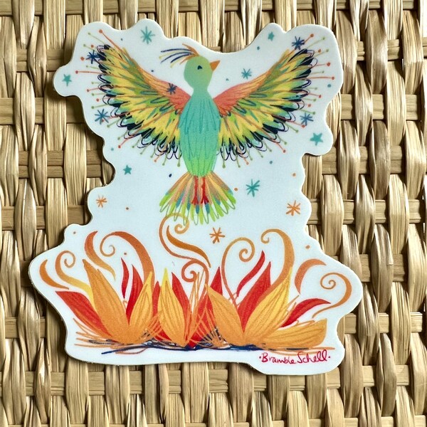 Phoenix Rising Car Decal - Etsy