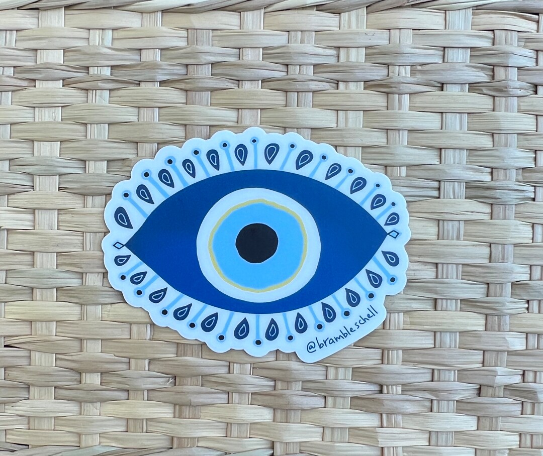 Evil Eye Vinyl Sticker, Waterproof, Die-cut, Original Artwork, Mystical ...