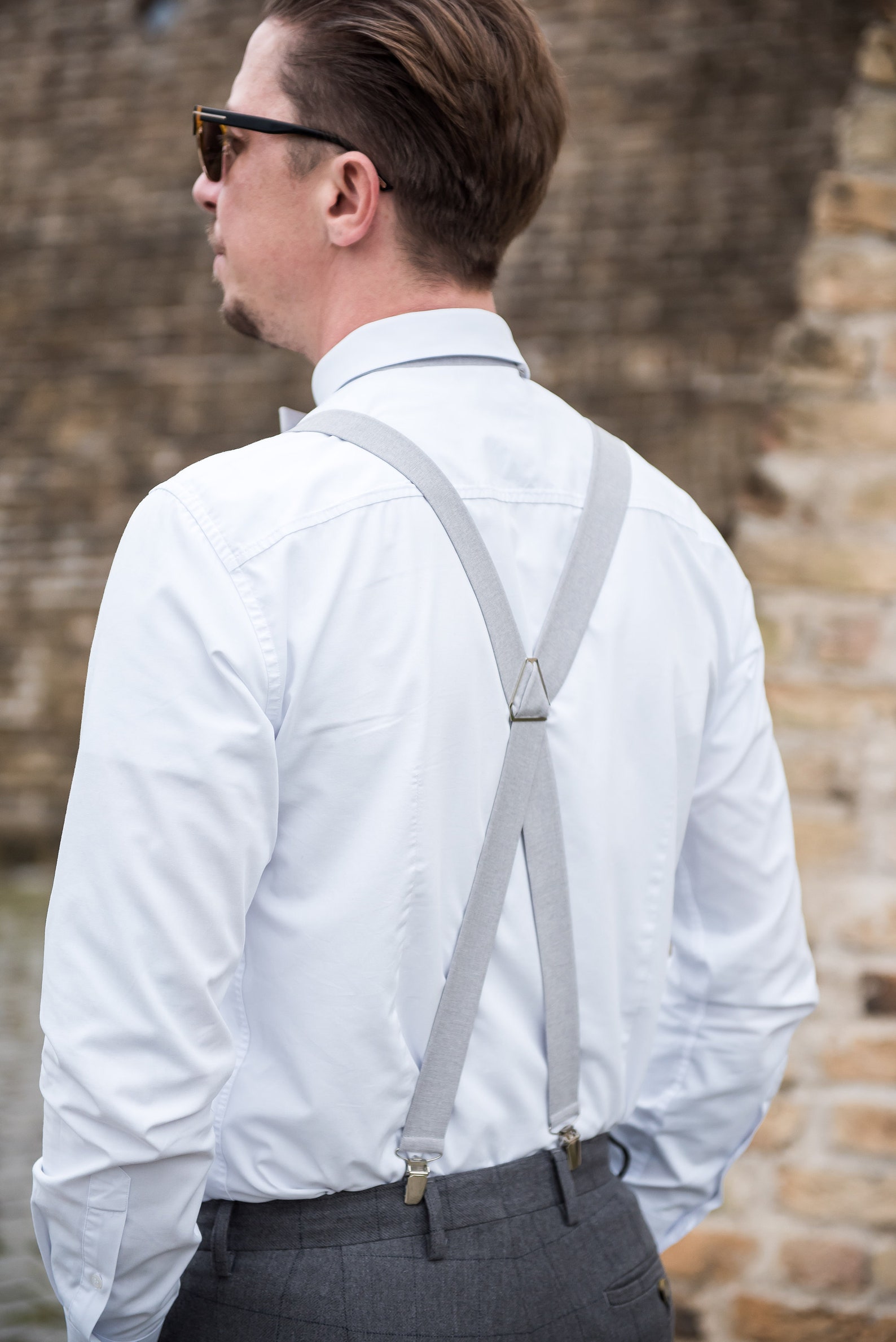 Light Grey Bow Tie Light Gray Bowtie Light Grey Pocket | Etsy