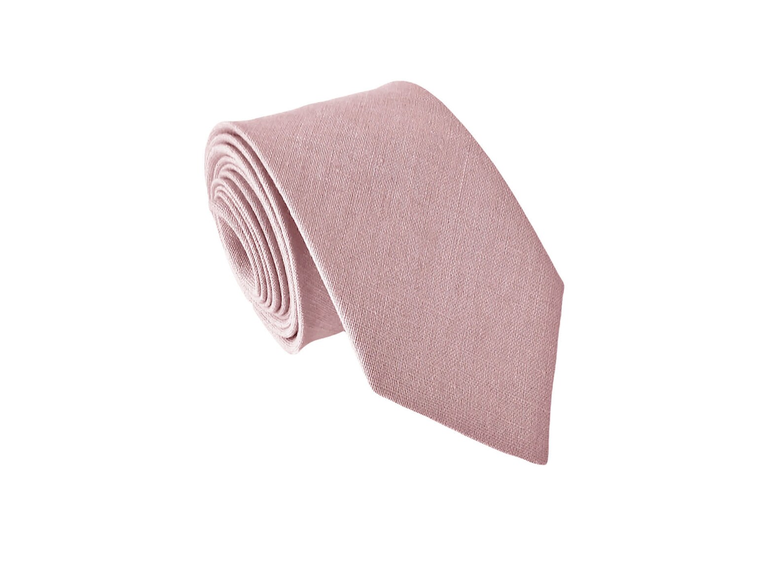 Dusty Rose Linen Tie Dusty Rose Tie Dusty Rose Pocket - Etsy