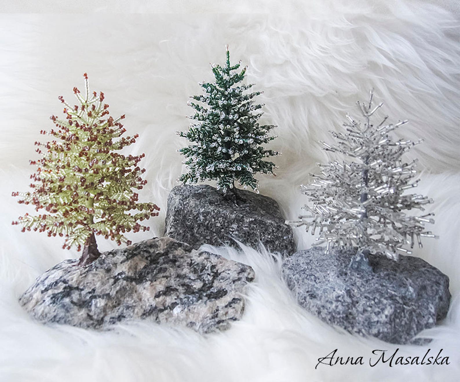 PDF Pattern - Christmas Beaded Tree, Seed Bead Weaving Tutorial ...