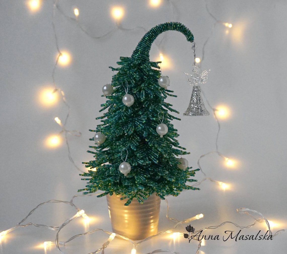 PDF Pattern - Christmas Beaded Grinch Christmas Tree, Seed Bead Weaving ...