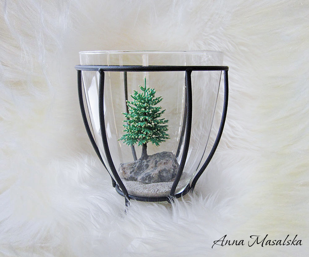PDF Pattern - Christmas Beaded Tree, Seed Bead Weaving Tutorial ...