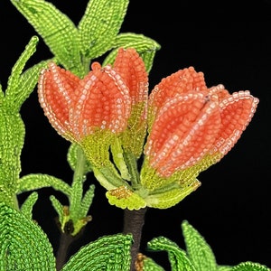 PDF Pattern - French Beaded Rododendron Flowers, Seed Bead Flower ...