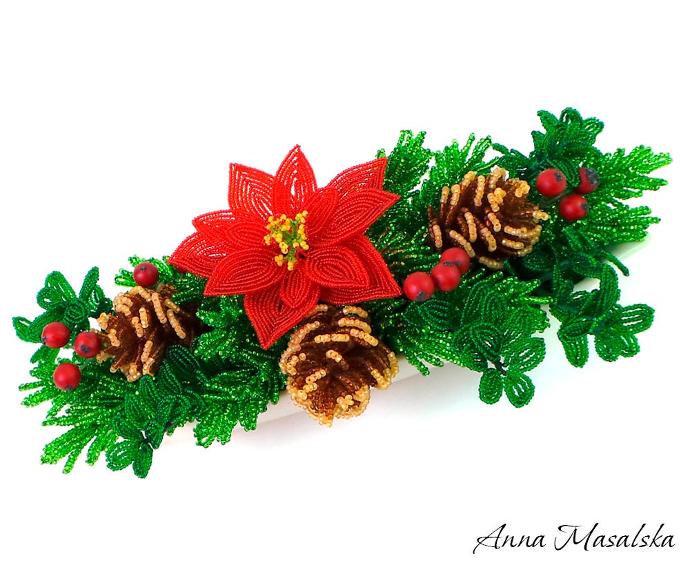 PDF Pattern French Beaded Pine Cone Seed Bead Weaving Home - Etsy