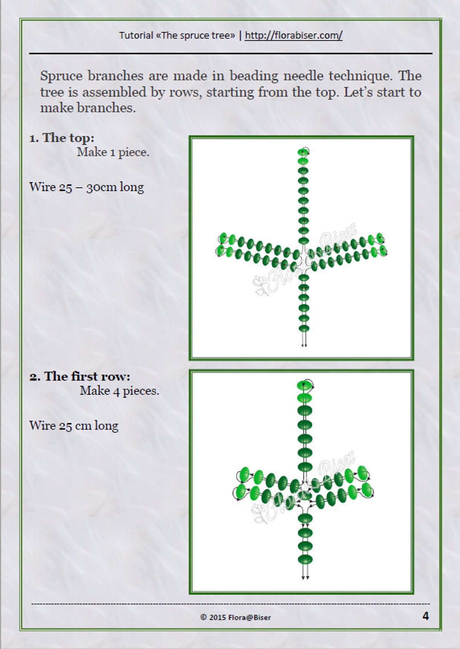 PDF Pattern Christmas Beaded Tree Seed Bead Weaving - Etsy