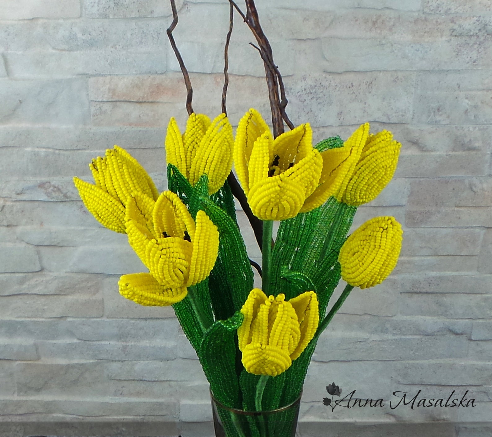 PDF PATTERN French Beaded Tulip French Beaded Flowers - Etsy