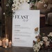 Dinner Menu Sign Template, Minimalist Buffet Menu Sign, Wedding Menu ...