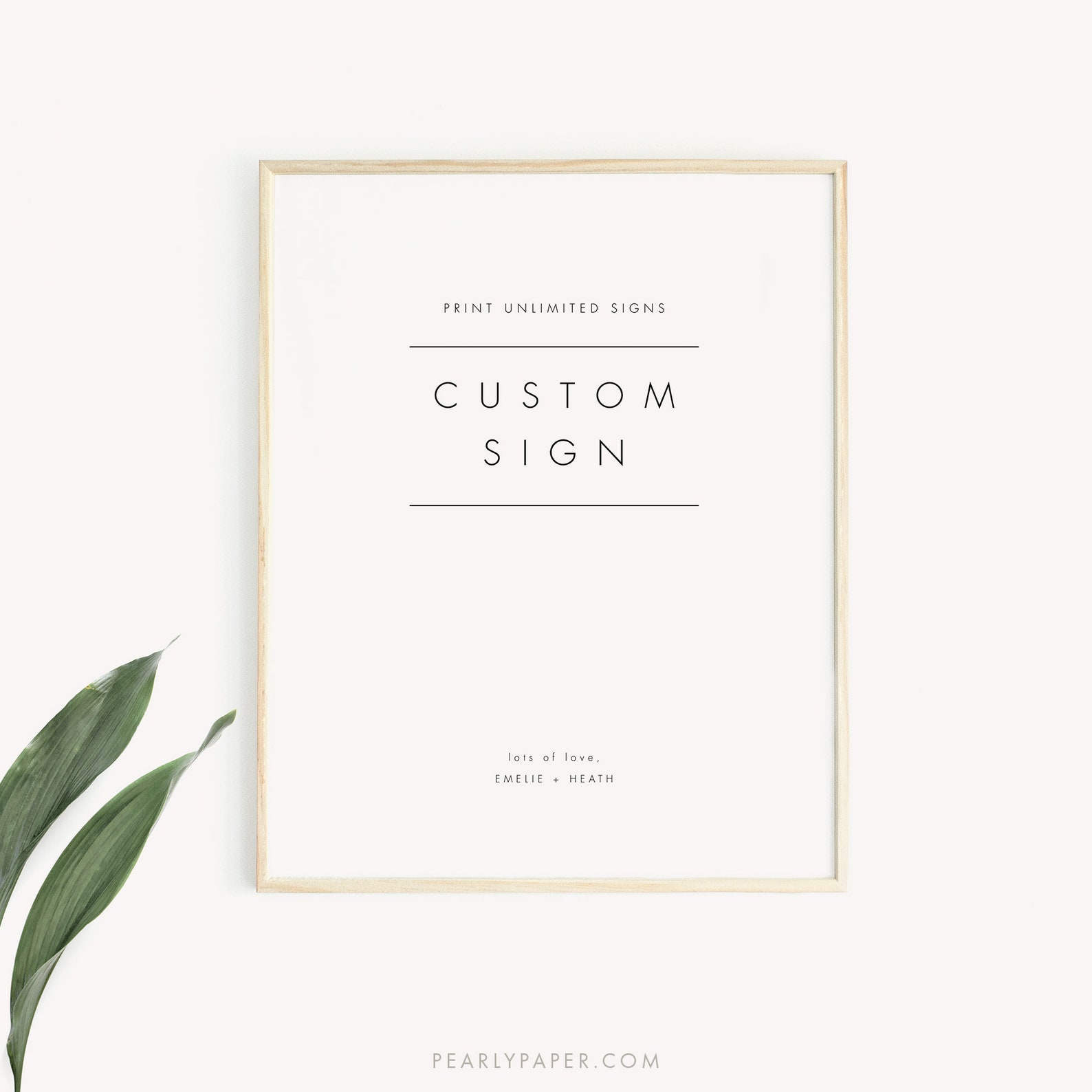 Printable Custom Sign Template Minimalist Wedding Sign - Etsy