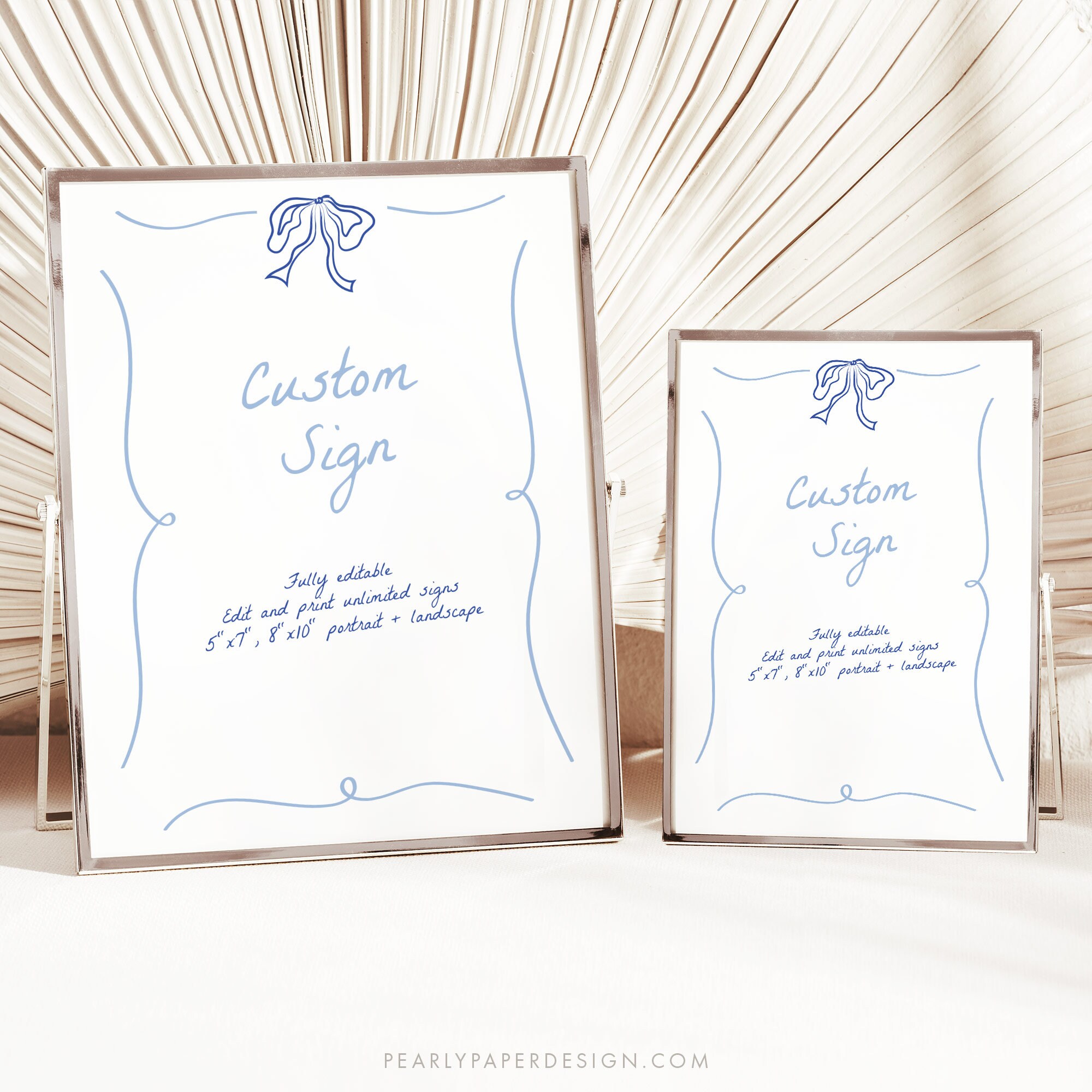 Editable Custom Sign Template, Whimsical Sign Printable, Printable ...
