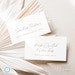 Modern Buffet Card Template Wedding Buffet Label Modern Script Buffet ...